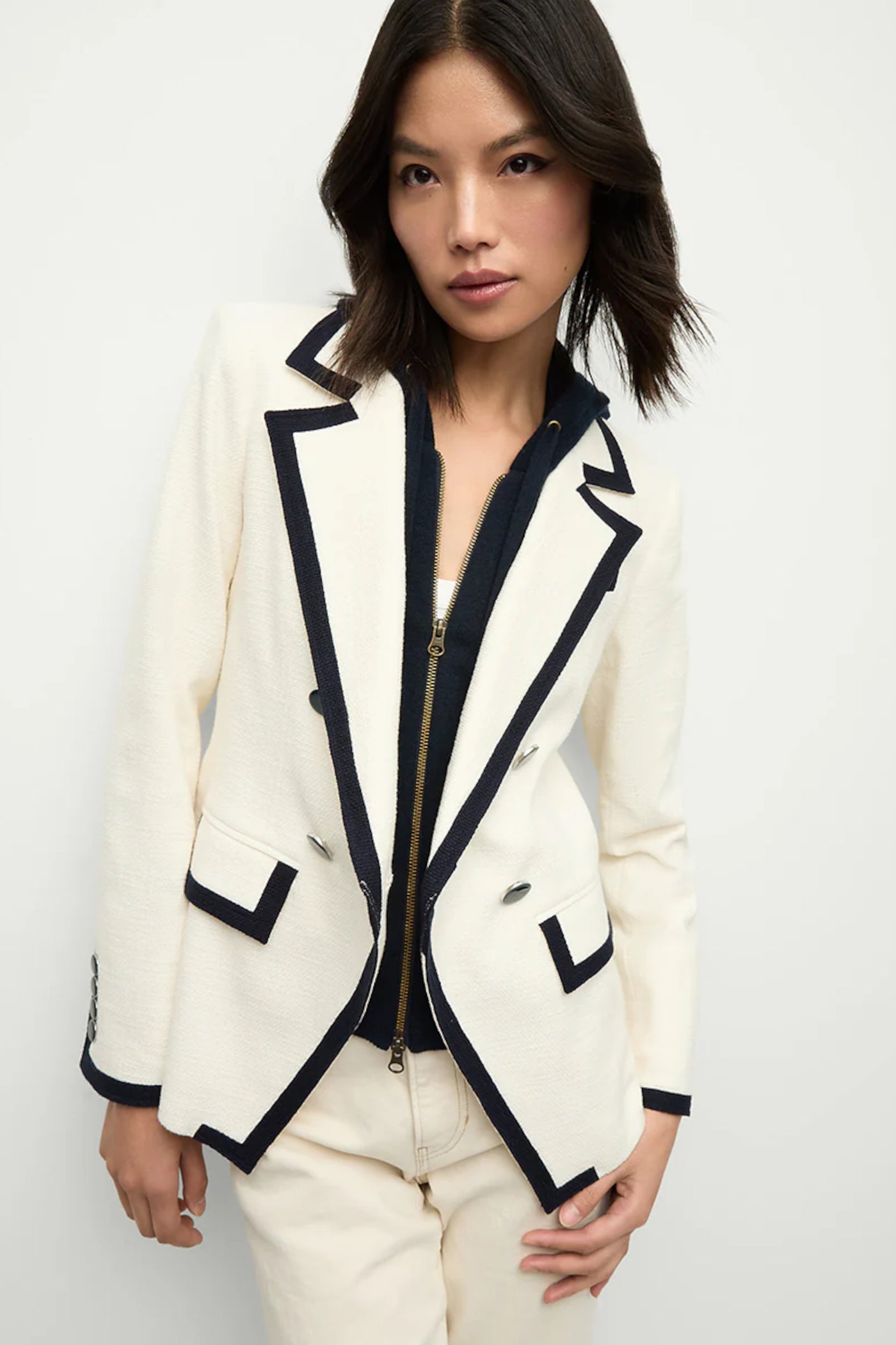 Veronica Beard Edison Dickey Jacket Dove - 100% Sisters Concept Store